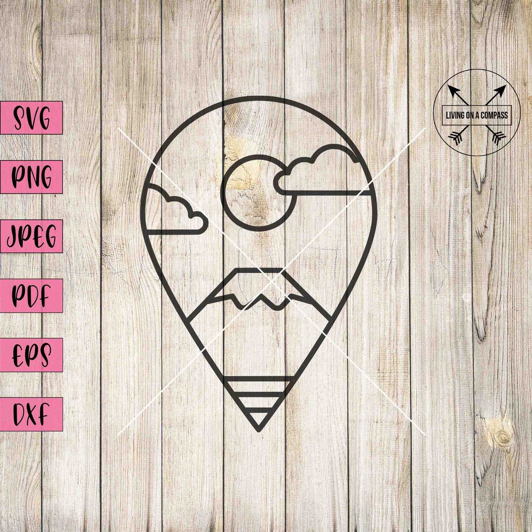 Volcano Svg, Volcano Clipart, Volcano Png, Science Classroom Decor ...