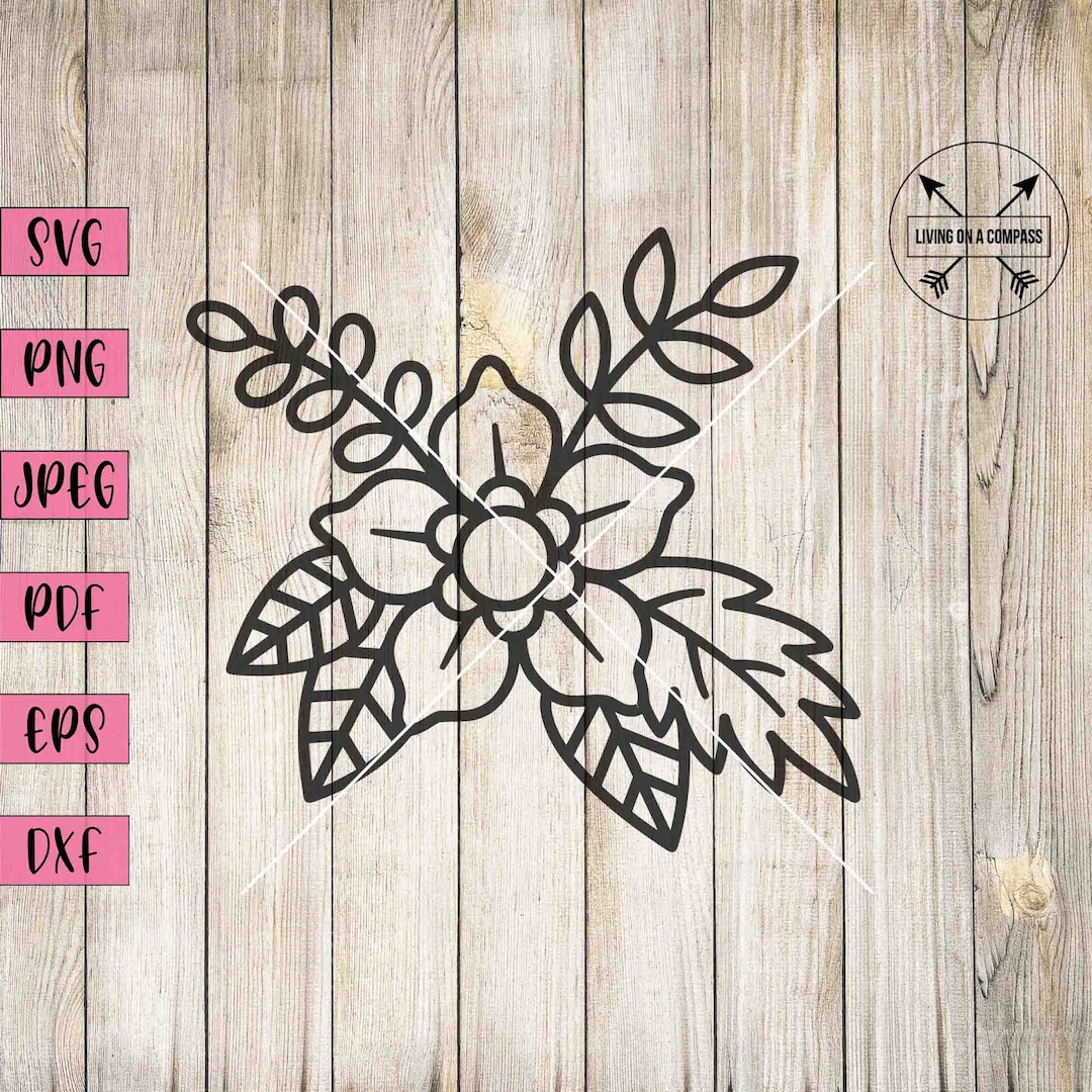Flower Svg, Spring Flower Svg, Flower Clipart, Flower Art Print, Spring ...