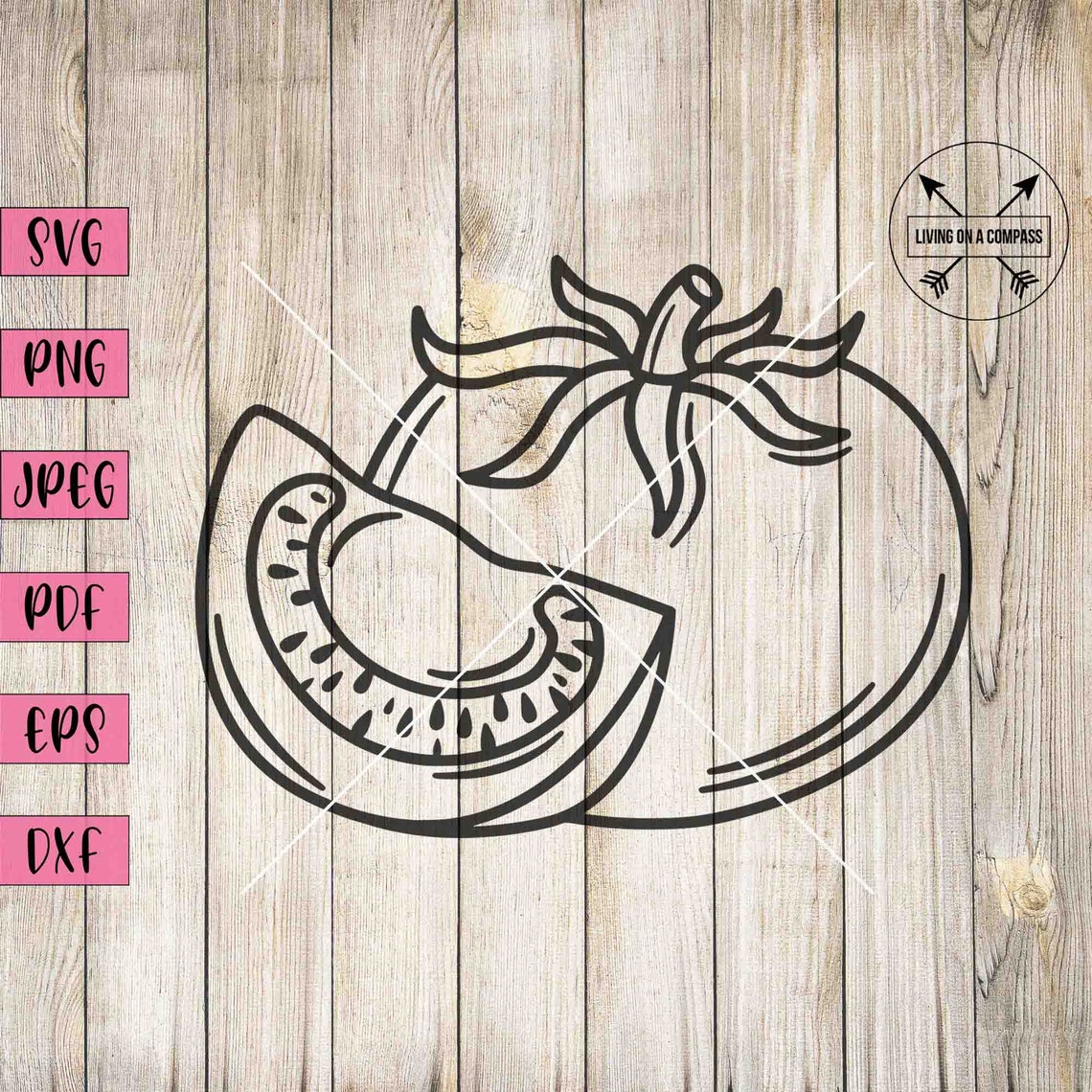 Tomato Svg, Tomato Clipart, Vegetable Svg, Vegetable Clipart, Garden ...