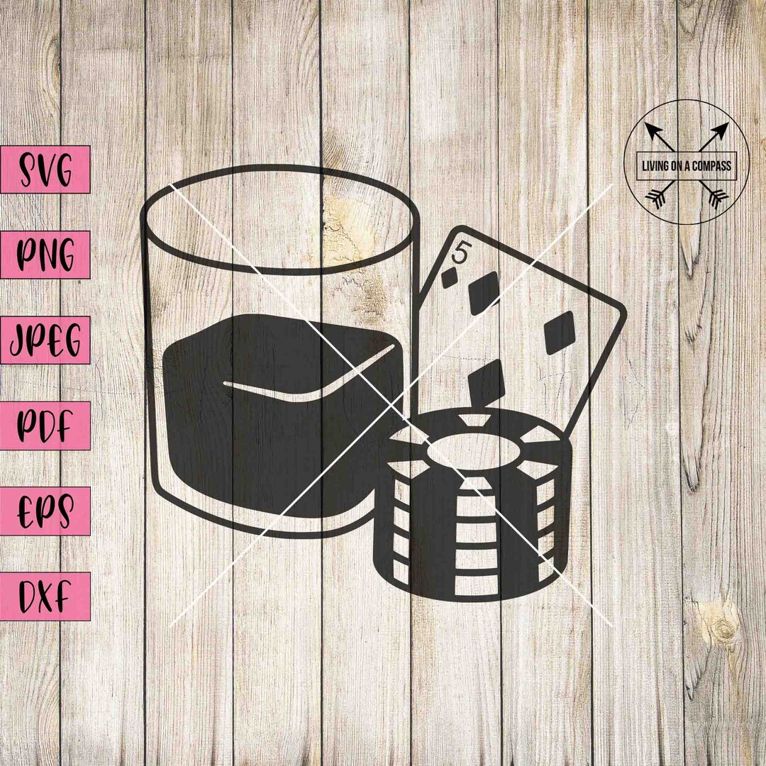 Poker Chips Svg, Poker Svg, Poker Room Decor, Casino Chips Svg, Casino ...