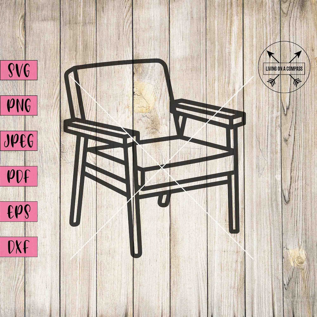 Chair Svg, Chair Png, Chair Clipart, Chair Cut File, Chair Vector ...