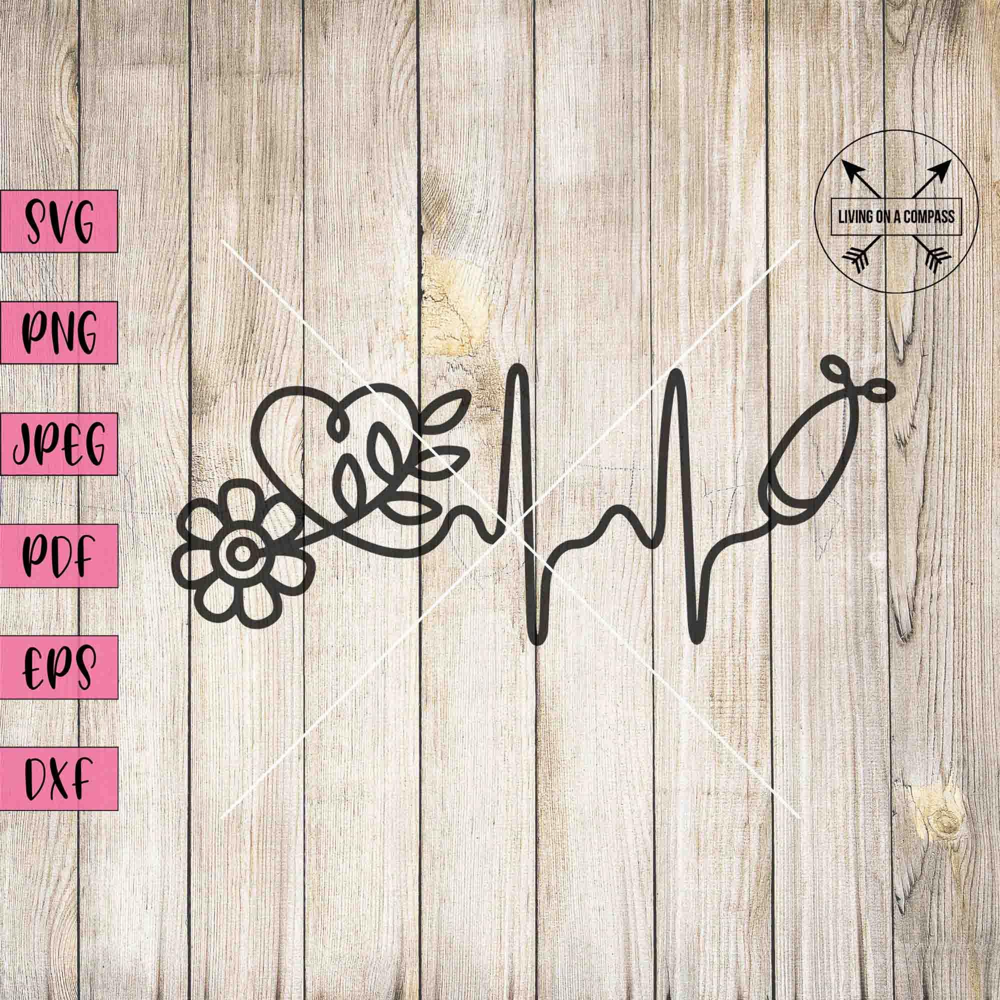 ECG Svg, Heartbeat Svg, Cardiology, Medical, Stethoscope Svg, Nurse Svg ...