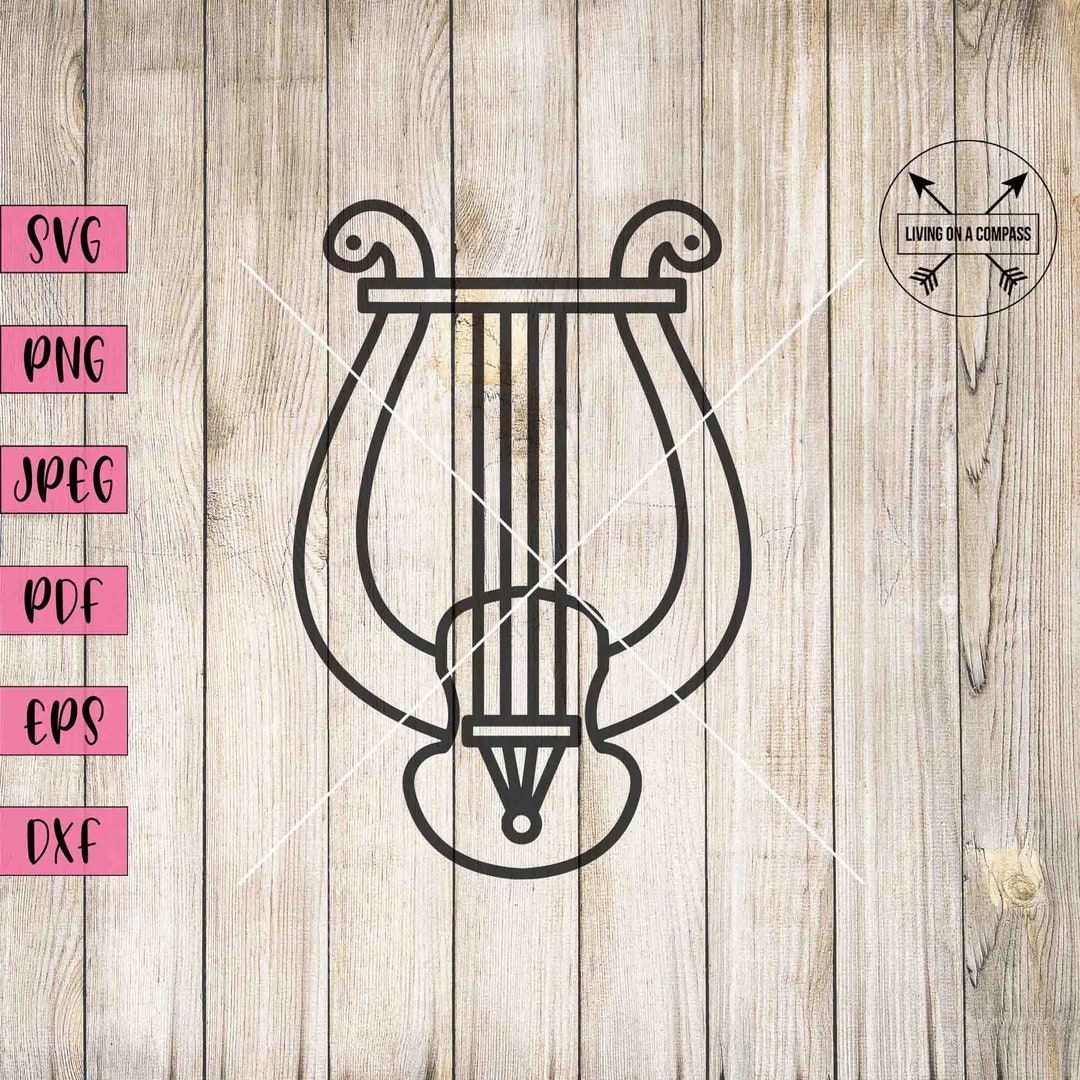 Lyre Svg, Lyre Png, Lyre Harp, Music Svg, Musical Instrument, Music ...