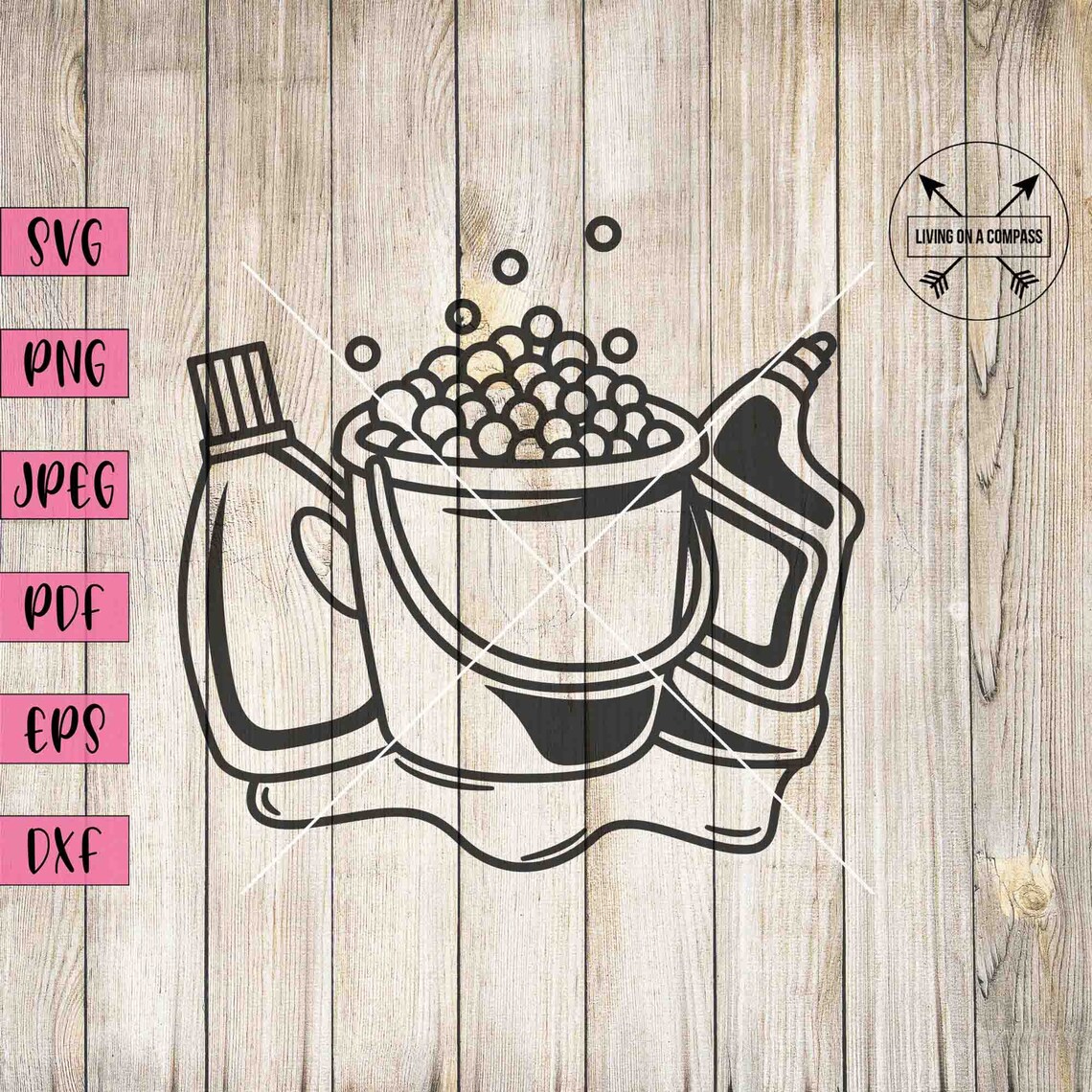 Cleaning Products Svg, Bubbles Svg, Bucket Svg, Cleaning Clipart ...