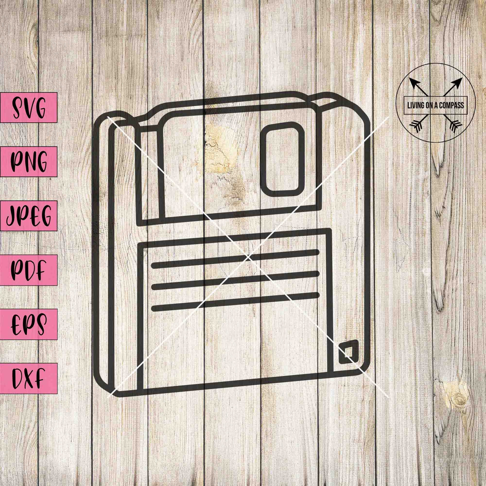 Floppy Disk Svg, Diskette, Computer Svg, Old School Technology, Retro ...