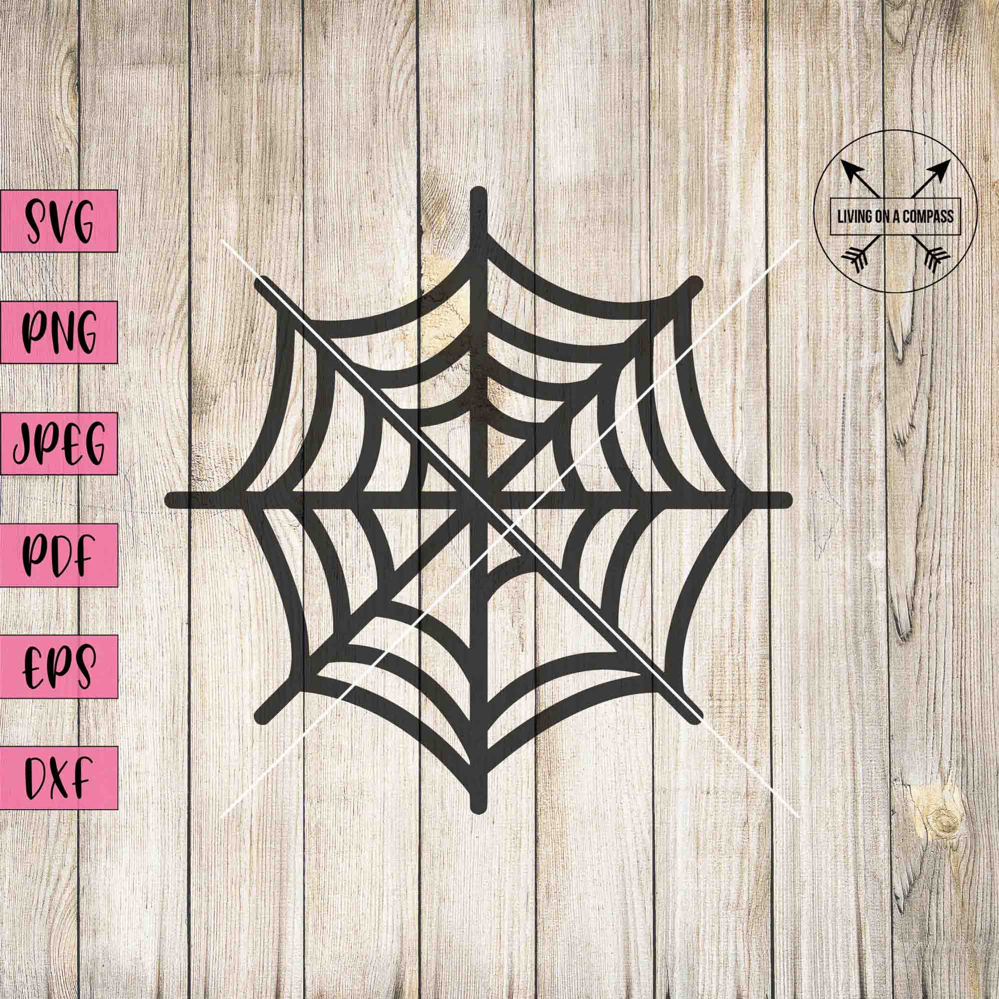 Spider Web Svg, Cobweb Svg, Halloween Spider Clip Art, Halloween Decor ...