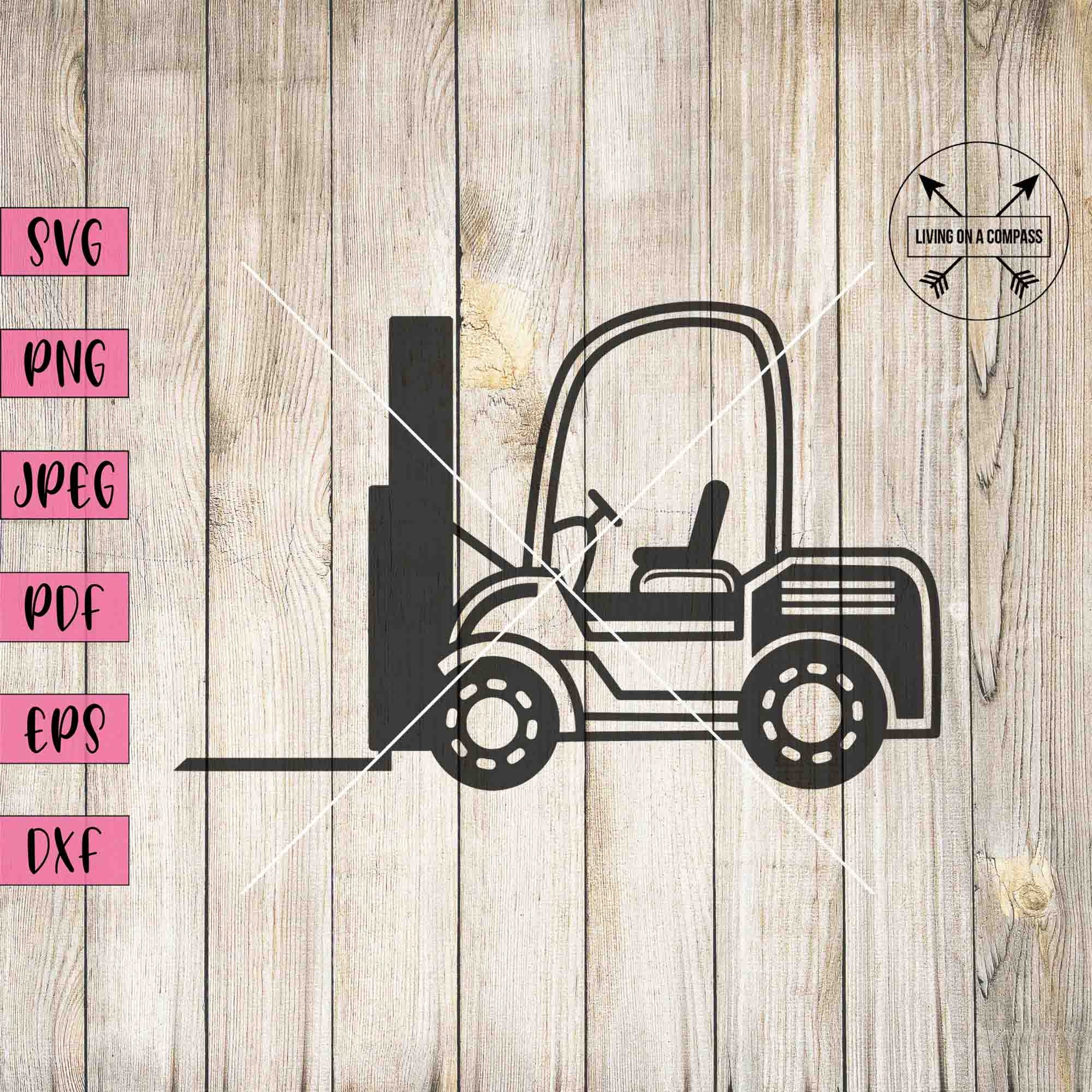 Forklift Svg, Lift Truck Svg, Forklift Png, Forklift Clipart, Warehouse ...