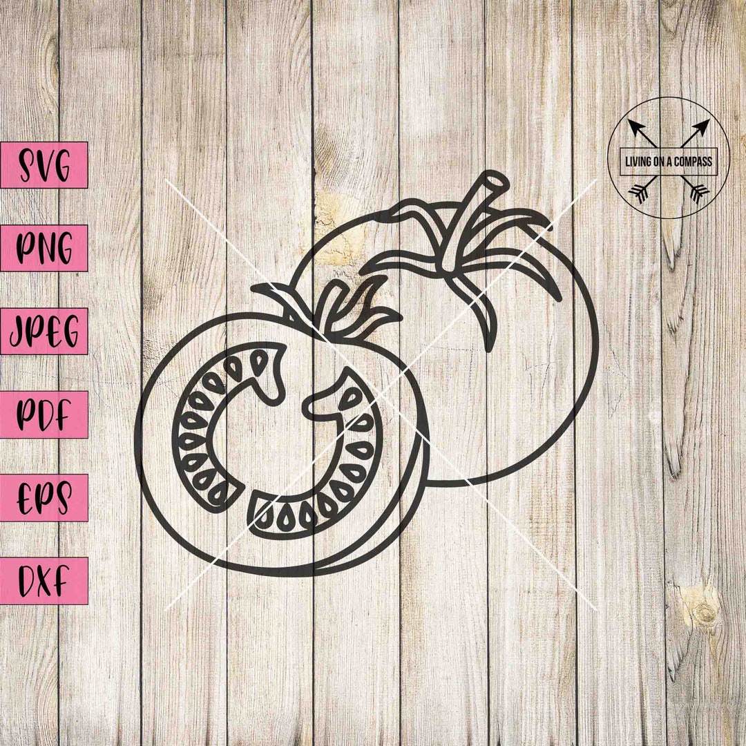 Tomato Svg, Tomato Clipart, Vegetable Svg, Vegetable Clipart, Garden ...