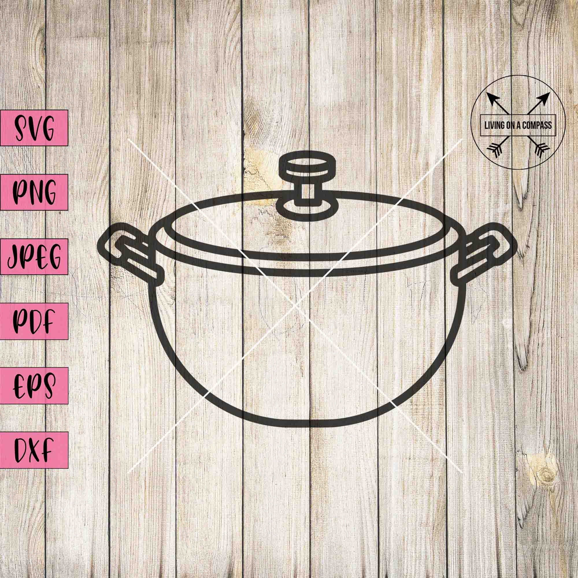 Pot Svg, Kitchen Art Print, Kitchen Print, Kitchen Clipart, Kitchen ...