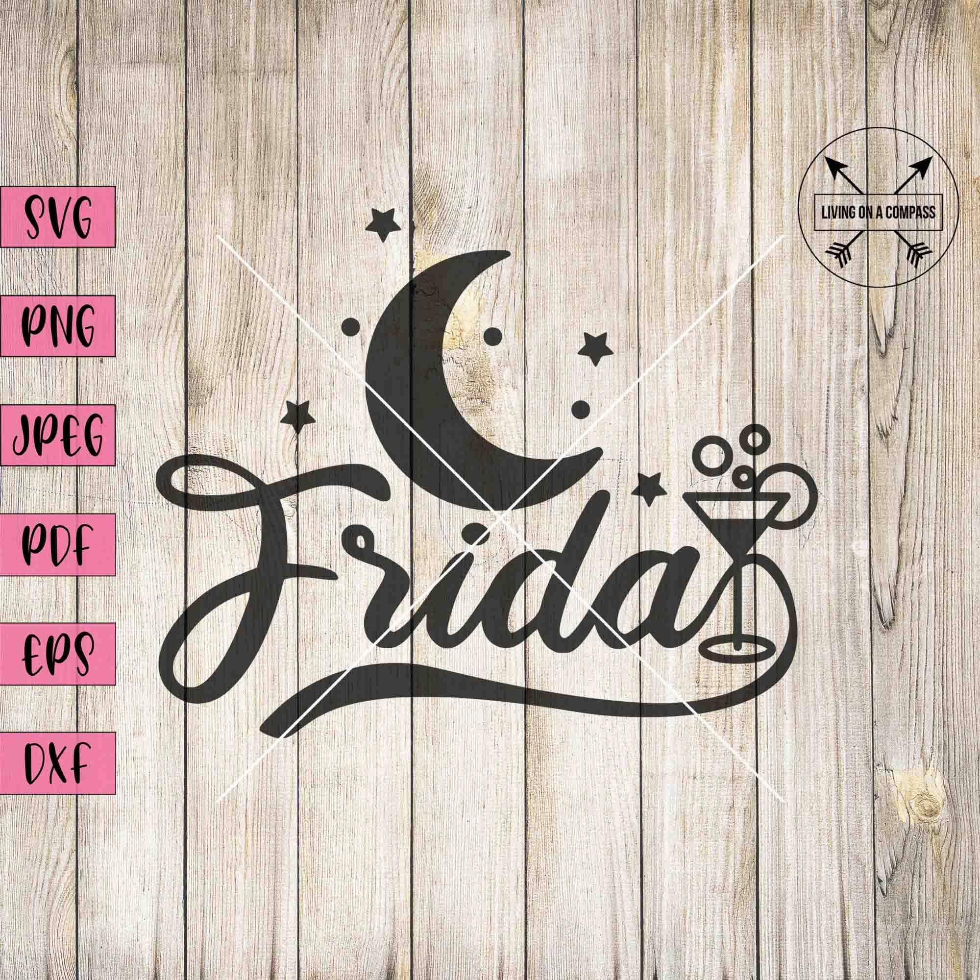 Friday Svg Friday Png Friday Clipart Friday Word Art Thank - Etsy