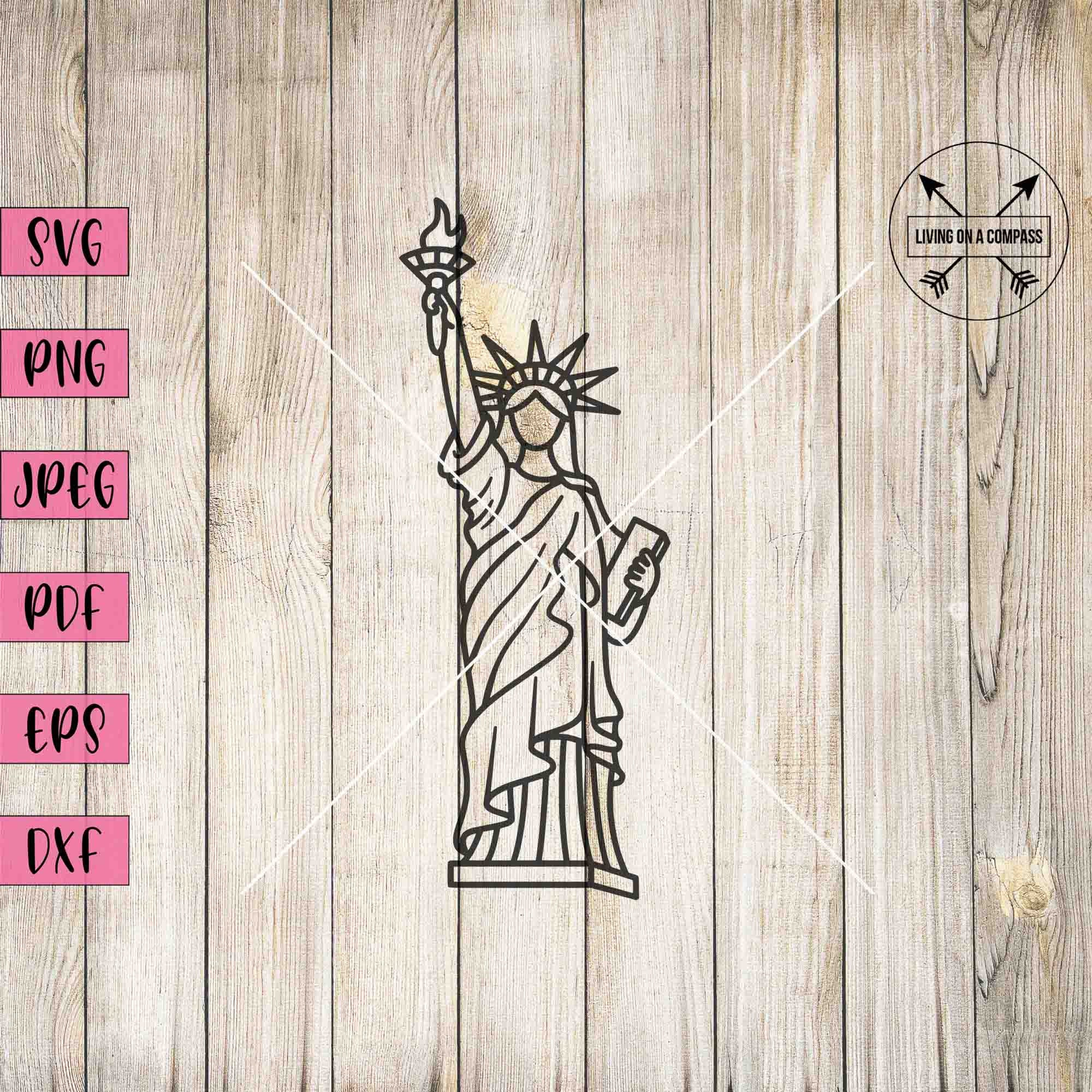 Statue of Liberty Svg, New York Svg, New York City Clipart, New York ...