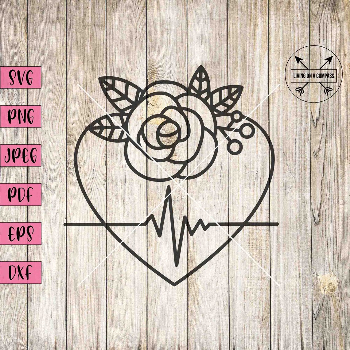 ECG svg, ECG png, imágenes prediseñadas de ECG, latido del corazón svg ...