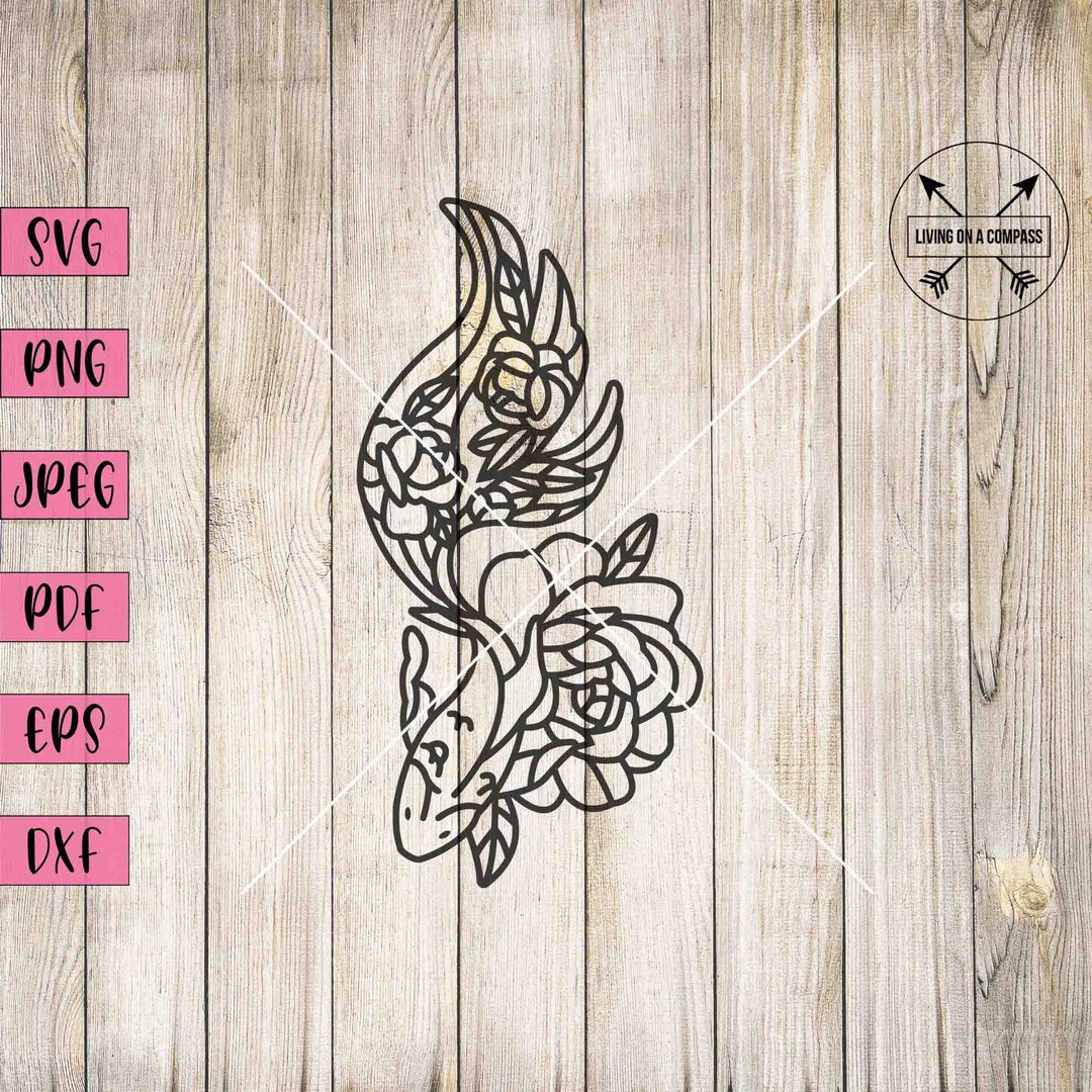 Koi Svg, Koi Fish, Koi Decal, Goldfish Svg, Aquarium Svg, Fish Clip Art ...
