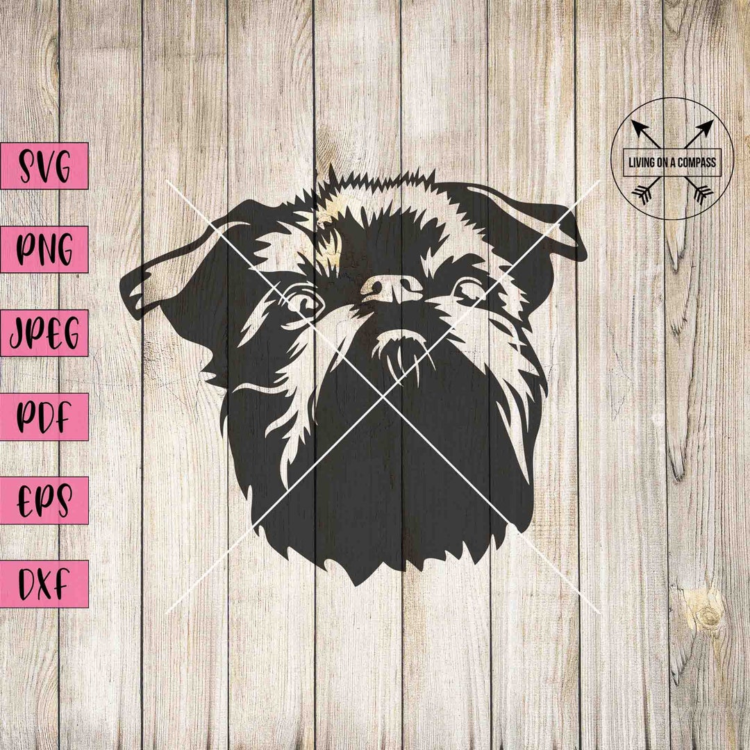 Brussels Griffon Svg, Brussels Griffon Art, Brussels Griffon Dog, Dog ...