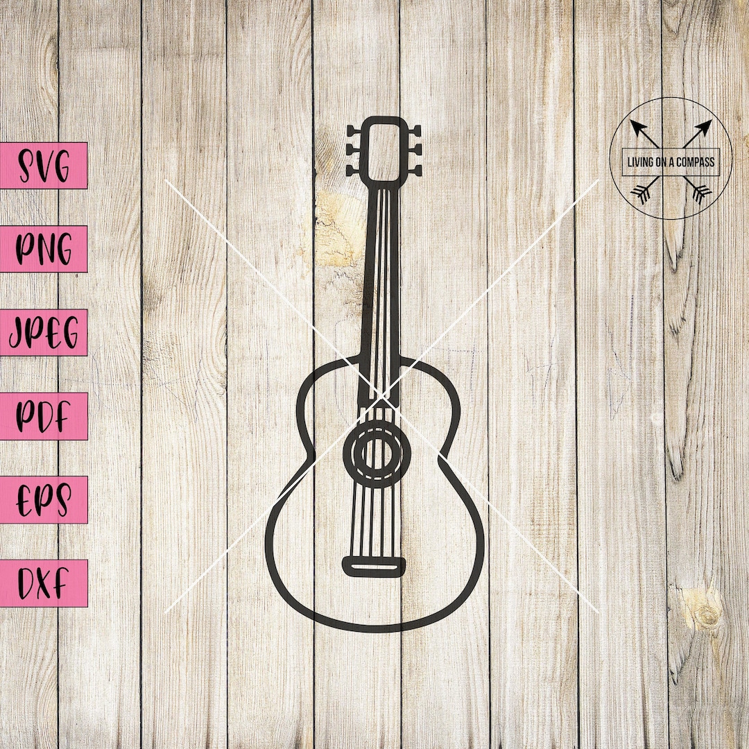 Guitar Svg, Music Svg, Instrument Svg, Guitar Clipart, Musical ...