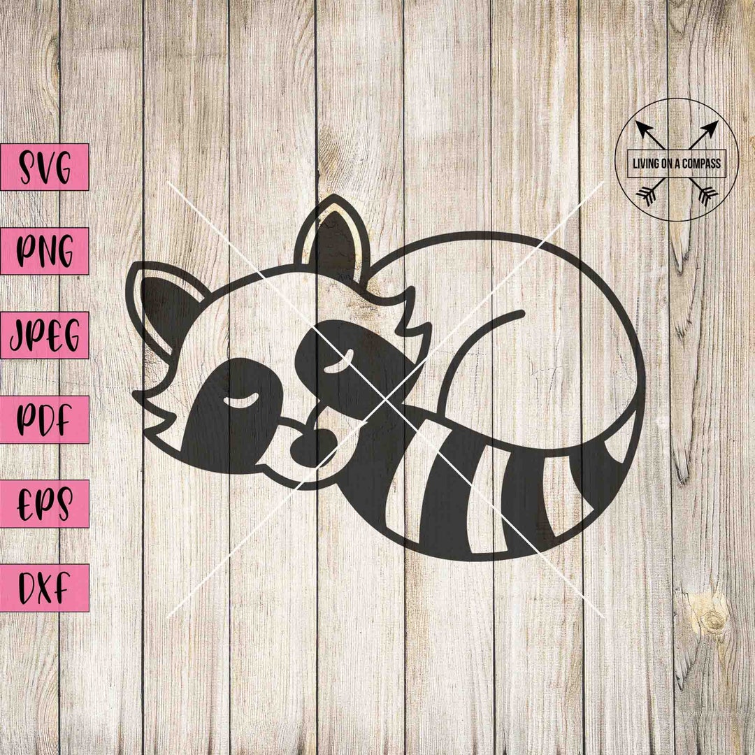 Mapache svg, imágenes prediseñadas de mapache, impresión de arte de ...