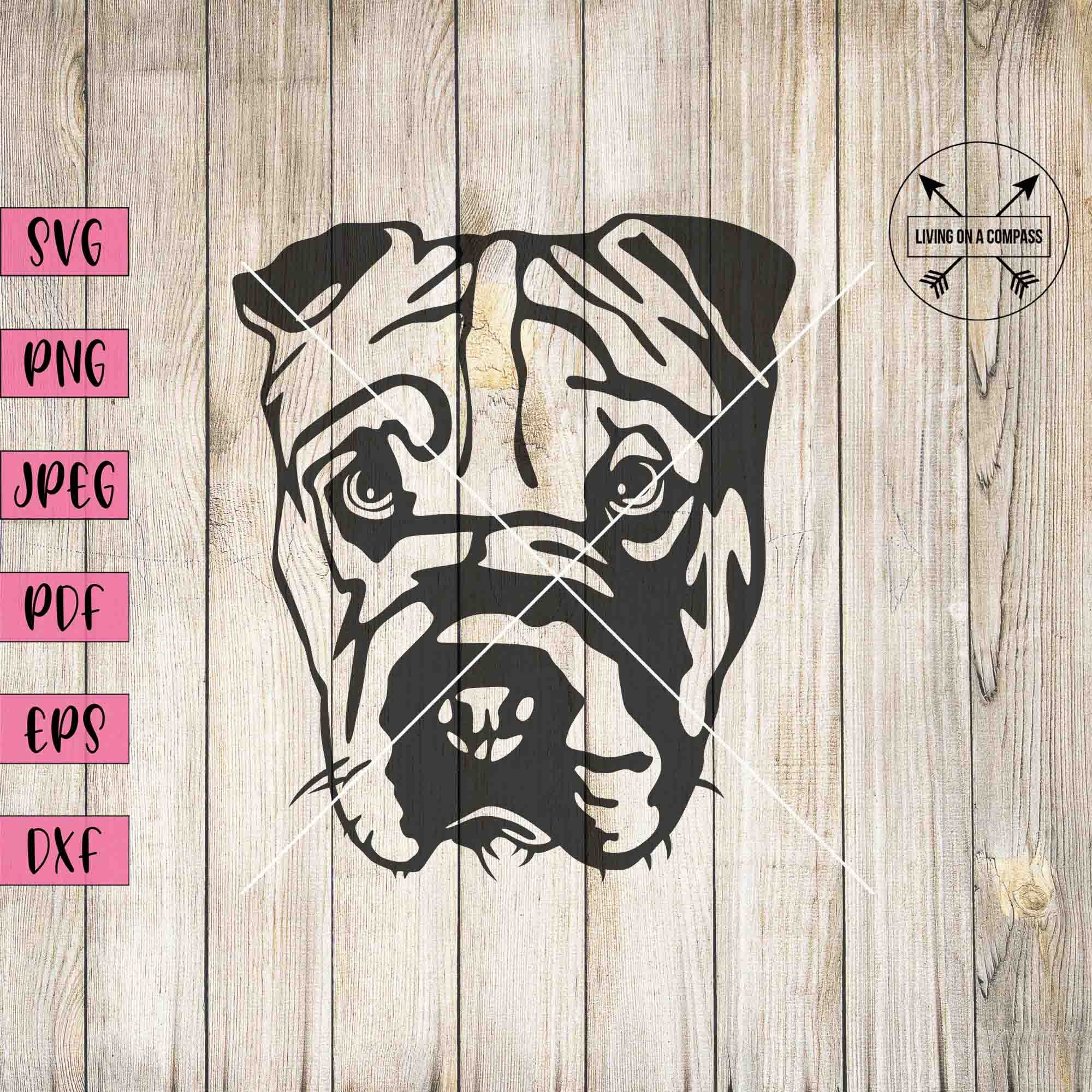Bull Pei Svg Bull Pei Dog Shar Pei Svg Shar Pei Stickers - Etsy