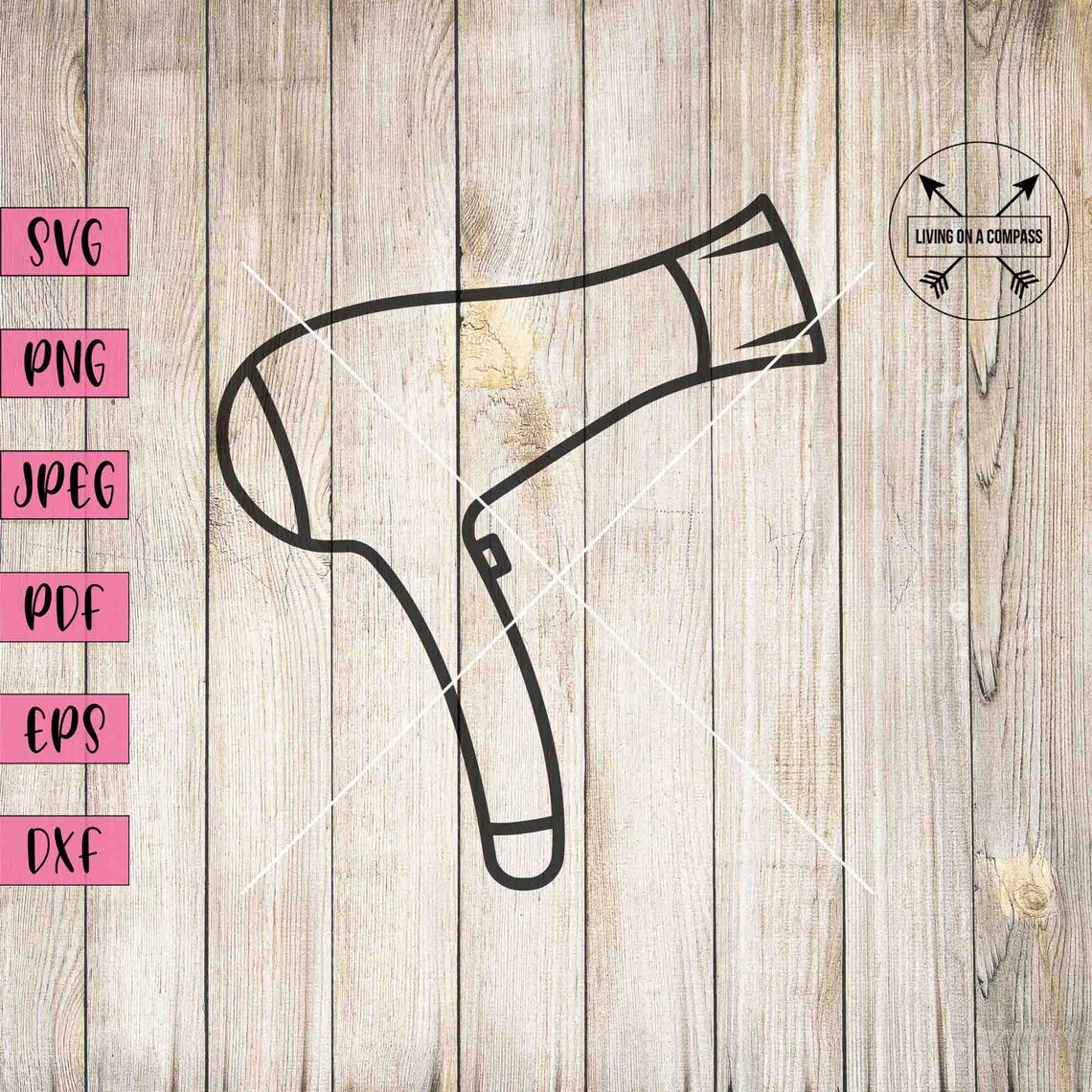 Hair Dryer Svg, Hair Dryer Clipart, Hair Dryer Cut File, Salon Svg ...