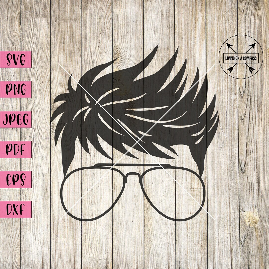 Man Hair Svg, Sunglasses Svg, Beach Sunglasses Svg, Cool Stickers, Boy ...
