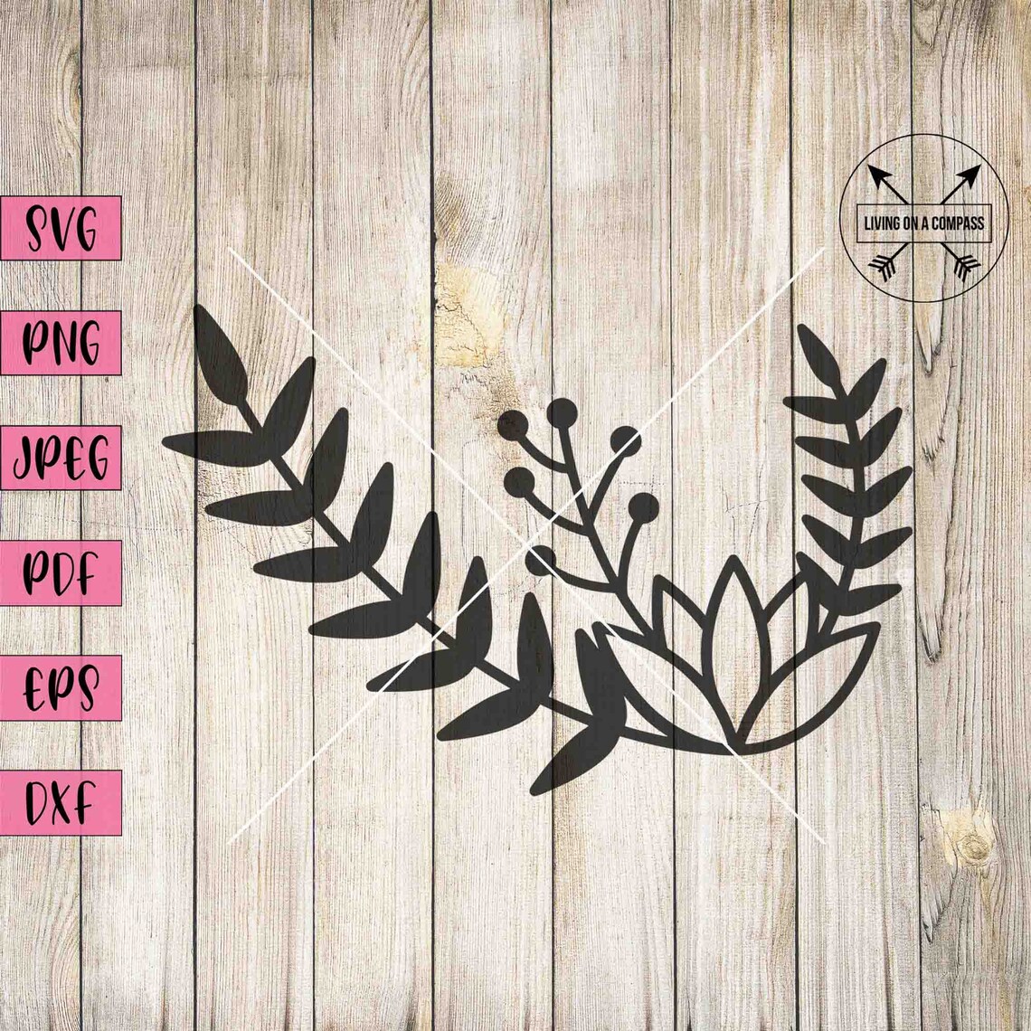 Flower Corner Svg, Floral Corner Svg, Flower Border Svg, Floral Border ...