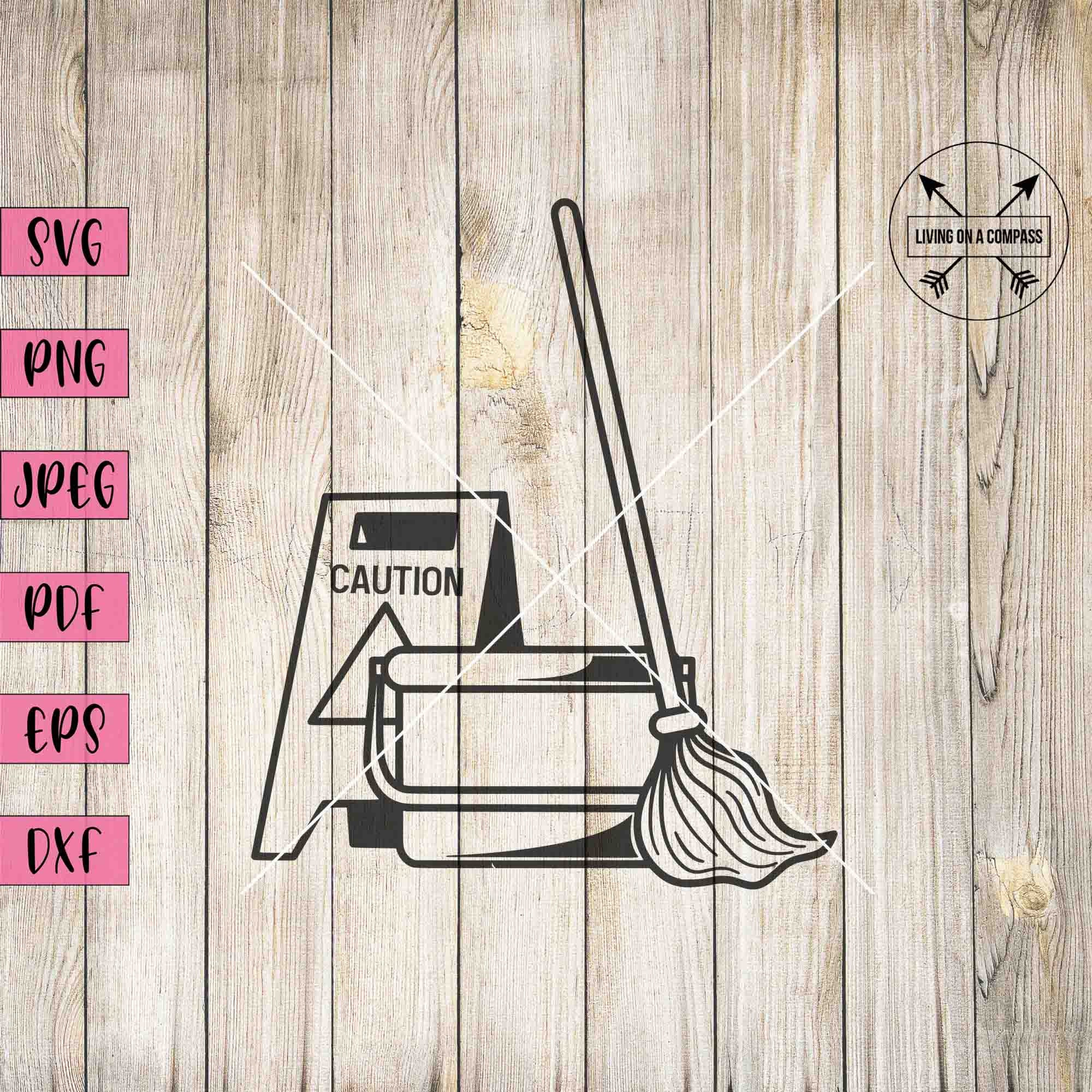Mop Svg, Mop Clip Art, Cleaning Svg, Cleaning Clipart, Janitor Svg ...