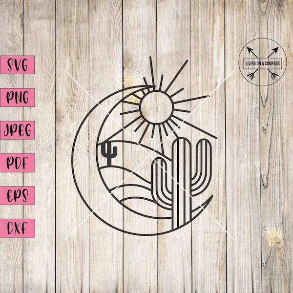 Cactus Wall Decal - Etsy