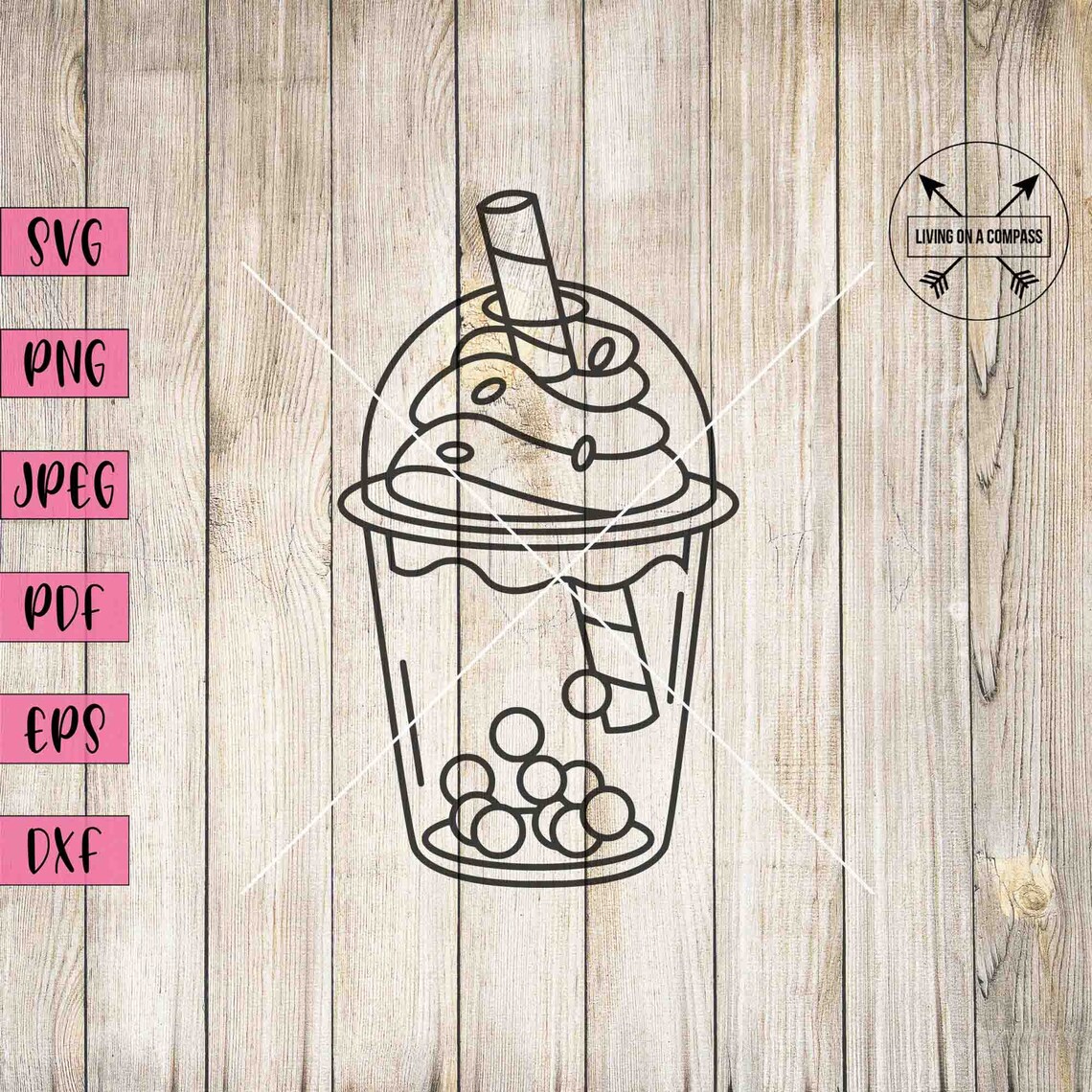 Milk Tea Svg, Milk Tea Clipart, Bubble Tea Svg, Sweets Sign, Sweets ...