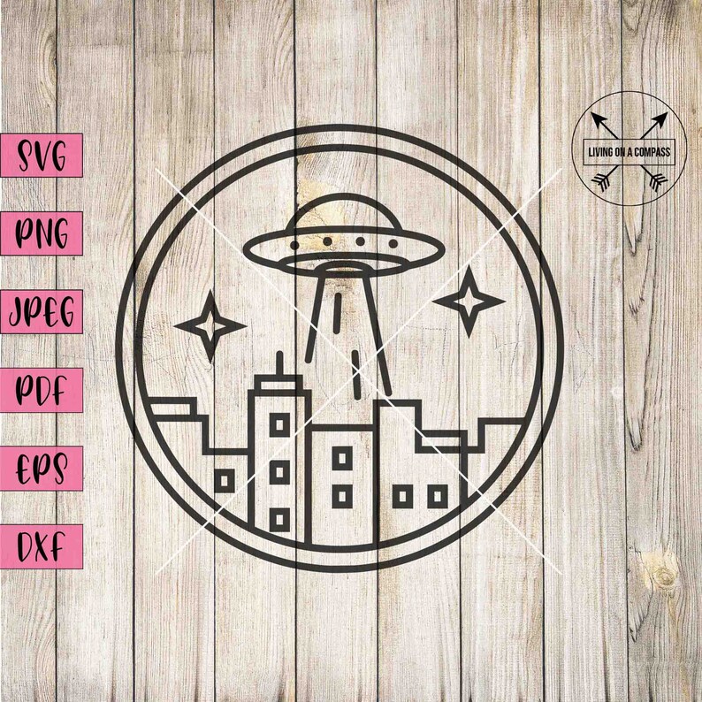 Ufo Svg, Ufo Png, Alien Clip Art, Alien Wall Art, Alien Decal, Alien ...