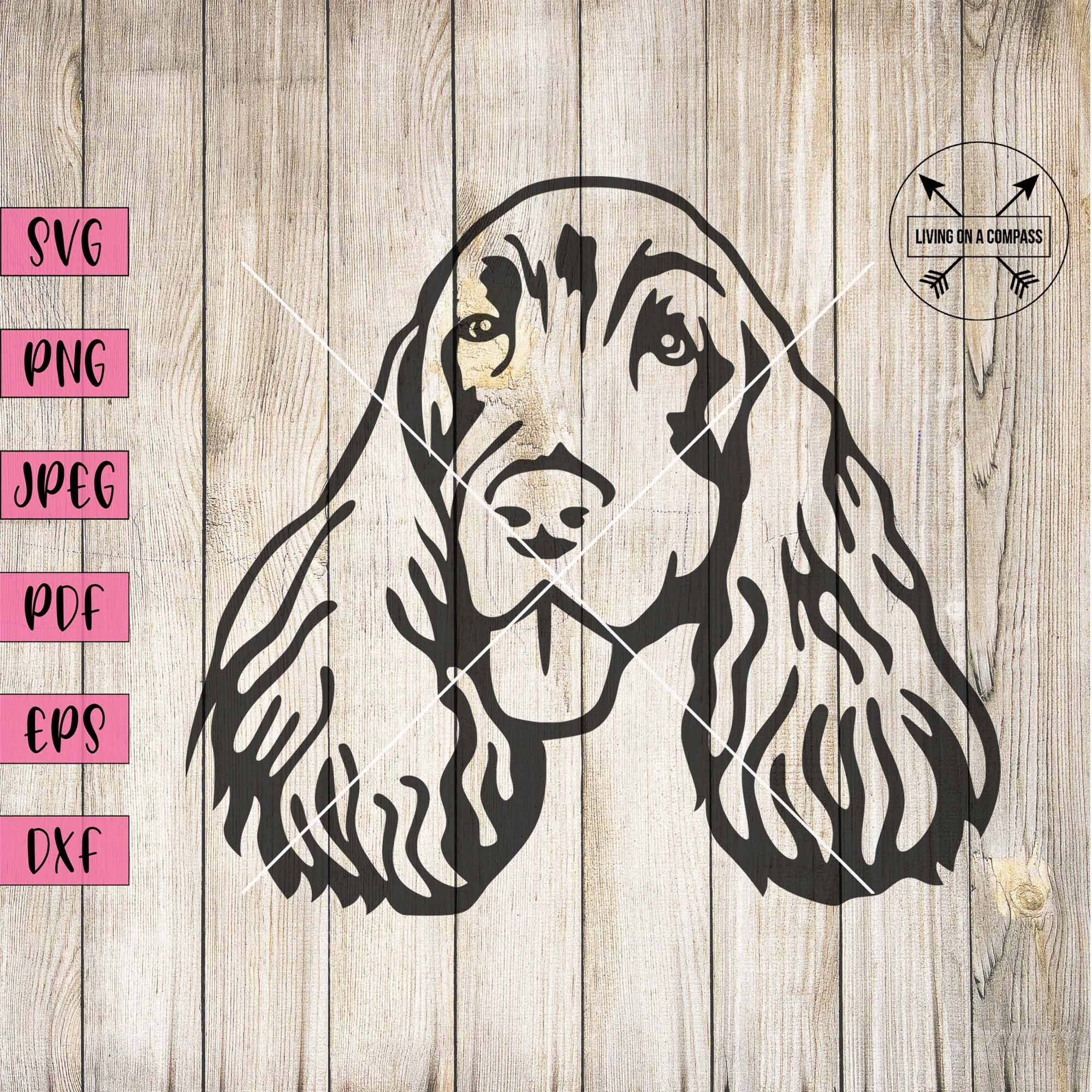 Cocker Spaniel Svg, Dog Svg, Dog Svg Files, Cocker Spaniel Wall Art ...