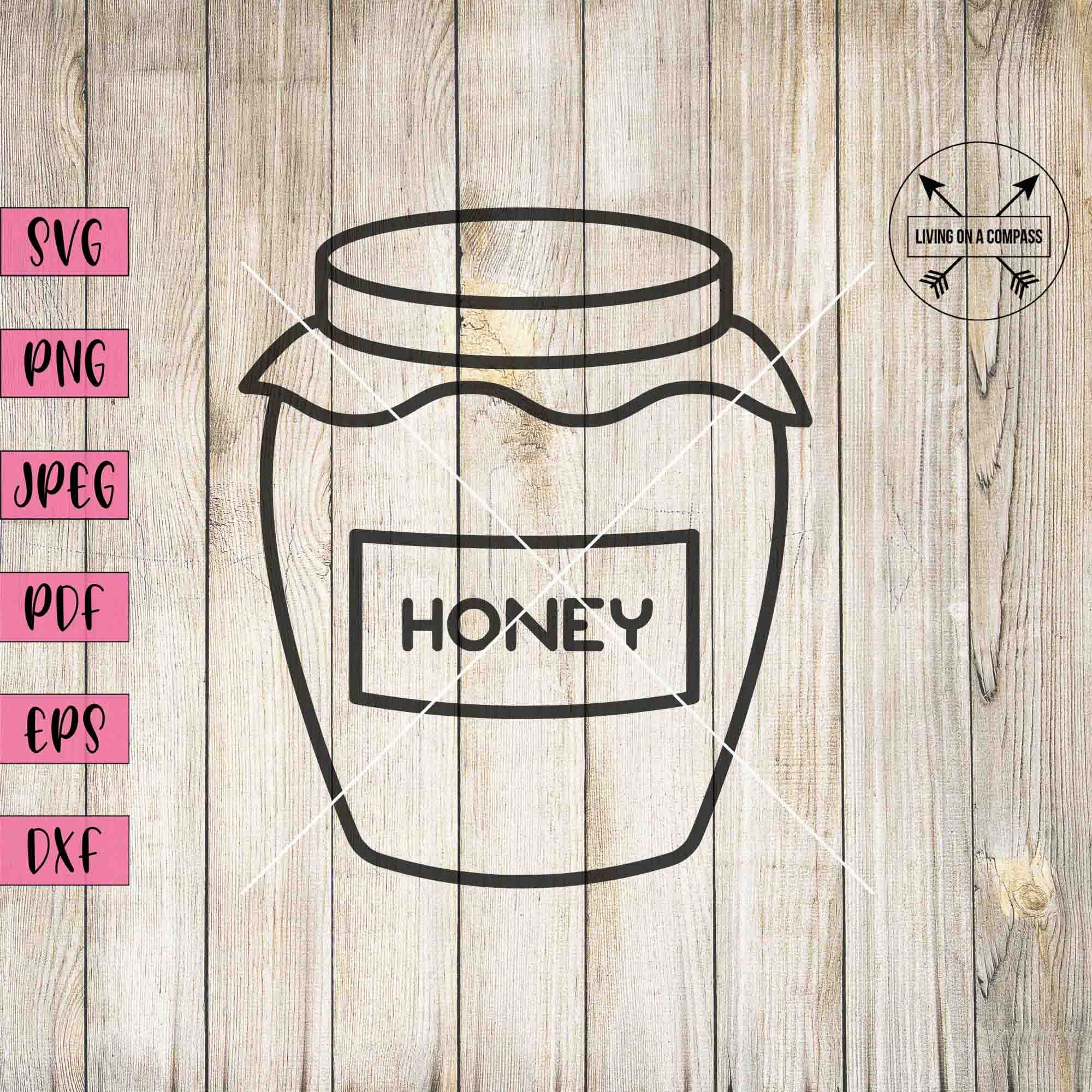 Honey Svg Honey Bee Decor Honey Bee Art Honey Bee Svg - Etsy
