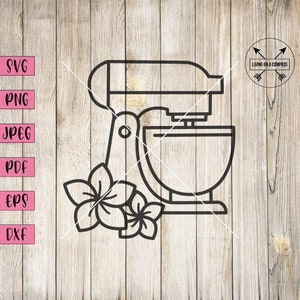 Mixer Svg, Kitchen Aid Mixer Decals, Kitchenaid Mixer Decals ...