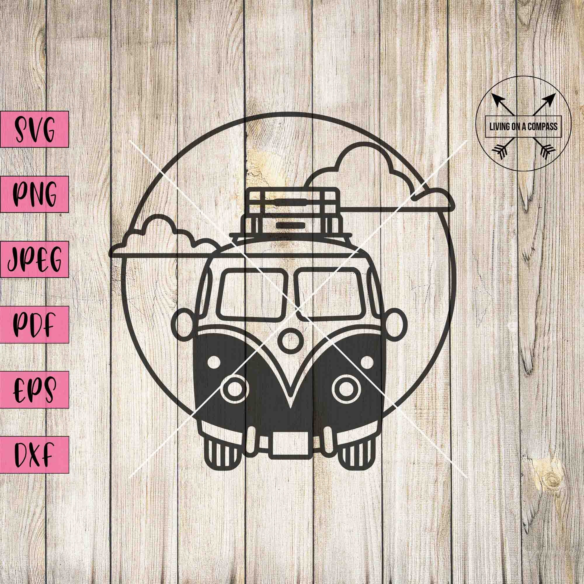 Van Svg Van Png Van Decal Vacation Svg Vacation Stickers - Etsy