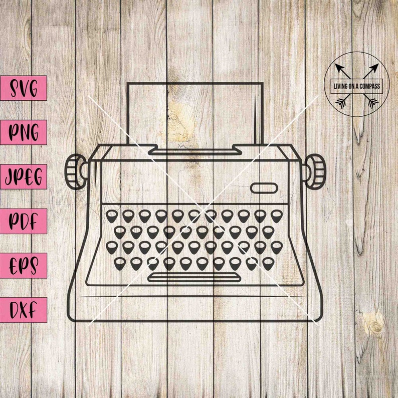 Typewriter Svg, Typewriter Clipart, Typewriter Png, Writer Svg, Author ...