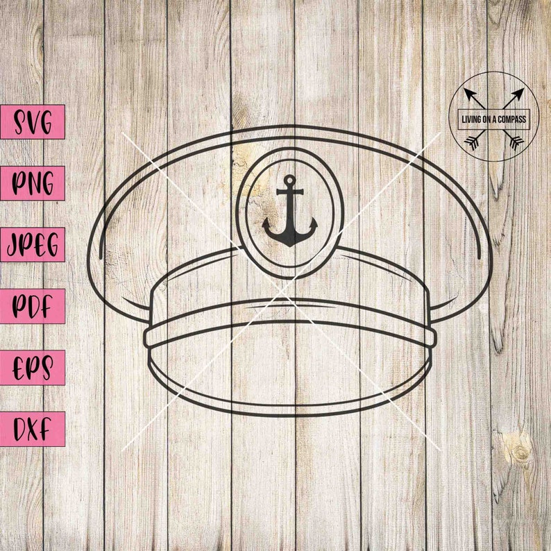 Captain Hat Svg, Sailor Svg, Sailor Clipart, Nautical Png, Nautical ...