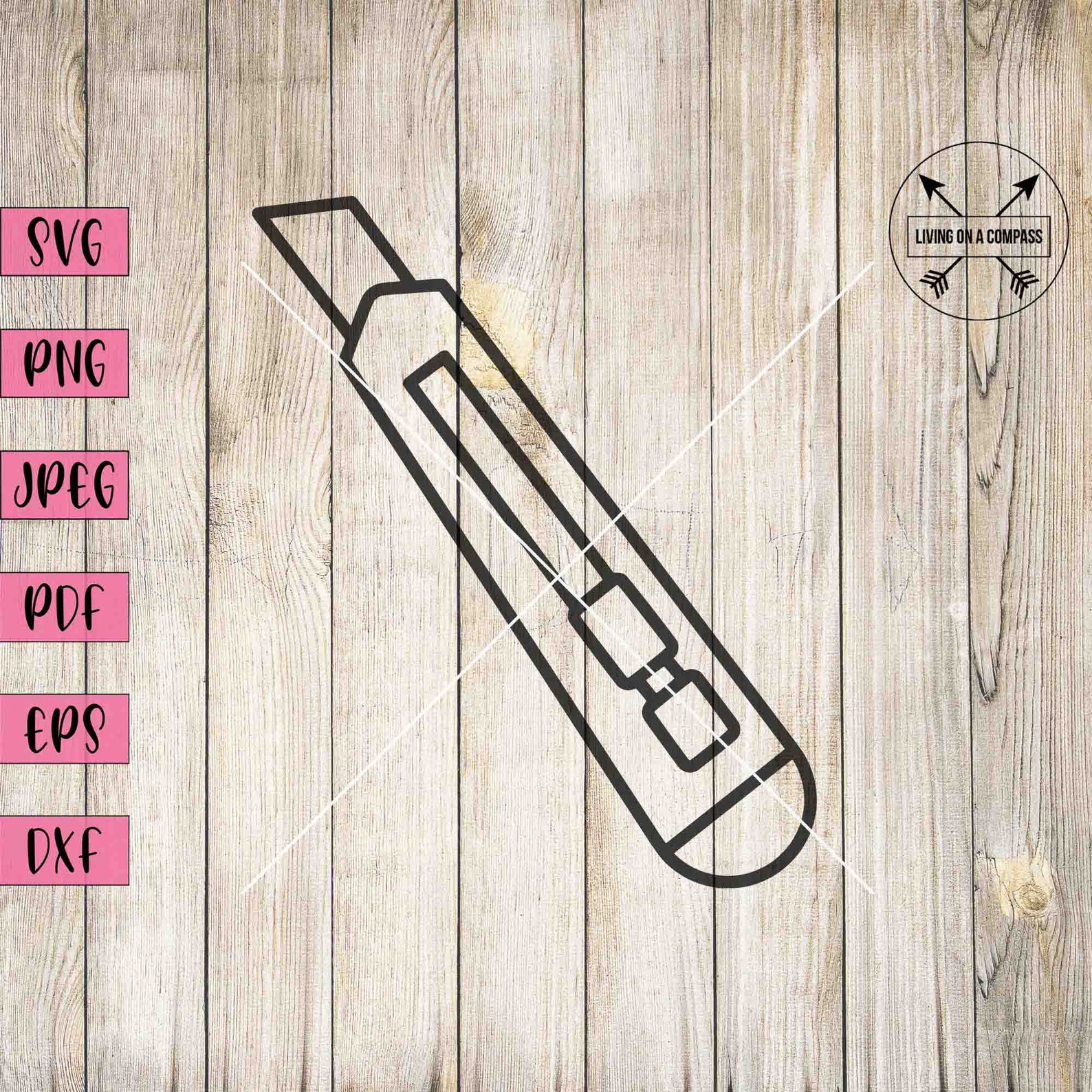 Box Cutter Svg, Utility Knife, Cutter Clipart, Box Cutter Vector, Box ...
