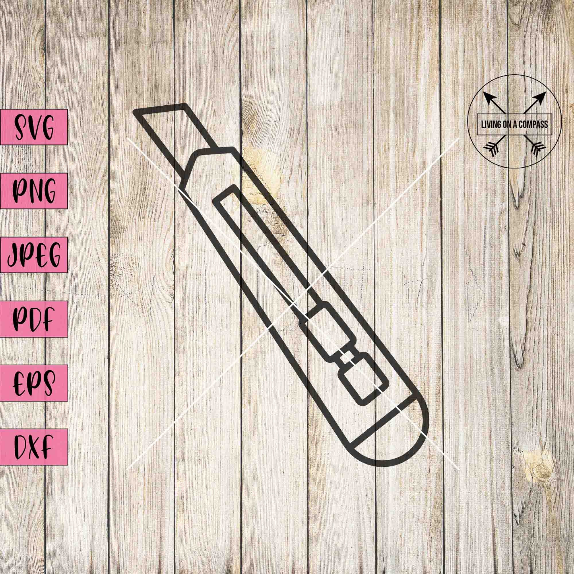 Box Cutter Svg, Utility Knife, Cutter Clipart, Box Cutter Vector, Box ...