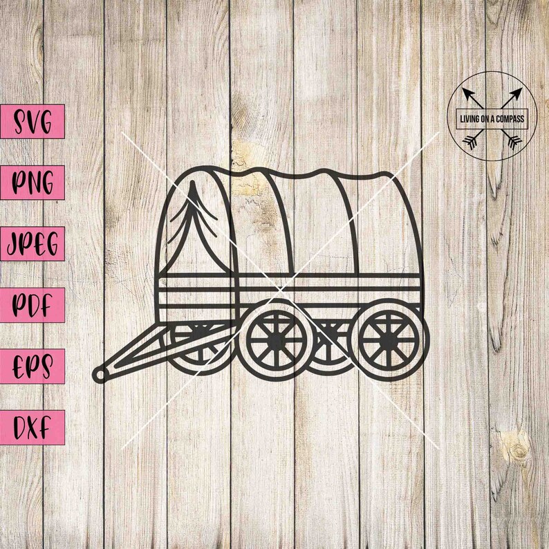 Caravan Svg Caravan Clipart Wild West Svg Wild West Decor - Etsy
