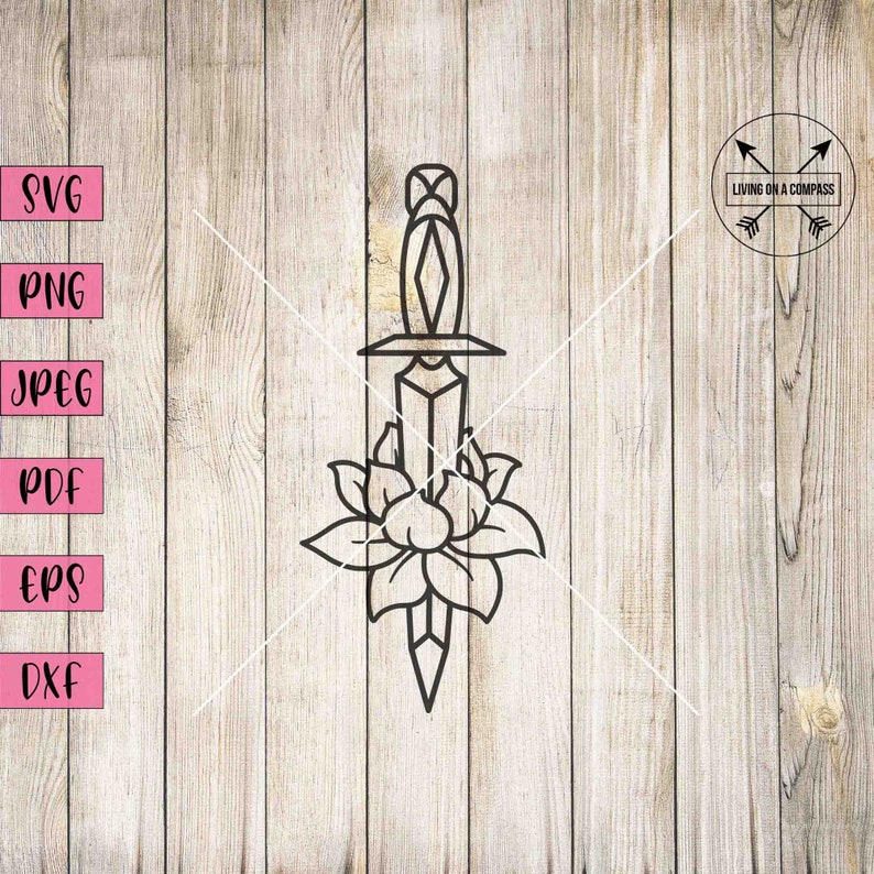 Dague svg, épée svg, arme svg, épée png, épée clipart, couteau svg ...