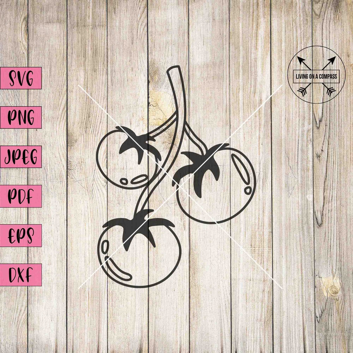 Tomatoes Svg, Tomato Clipart, Vegetable Svg, Vegetable Clipart, Garden ...