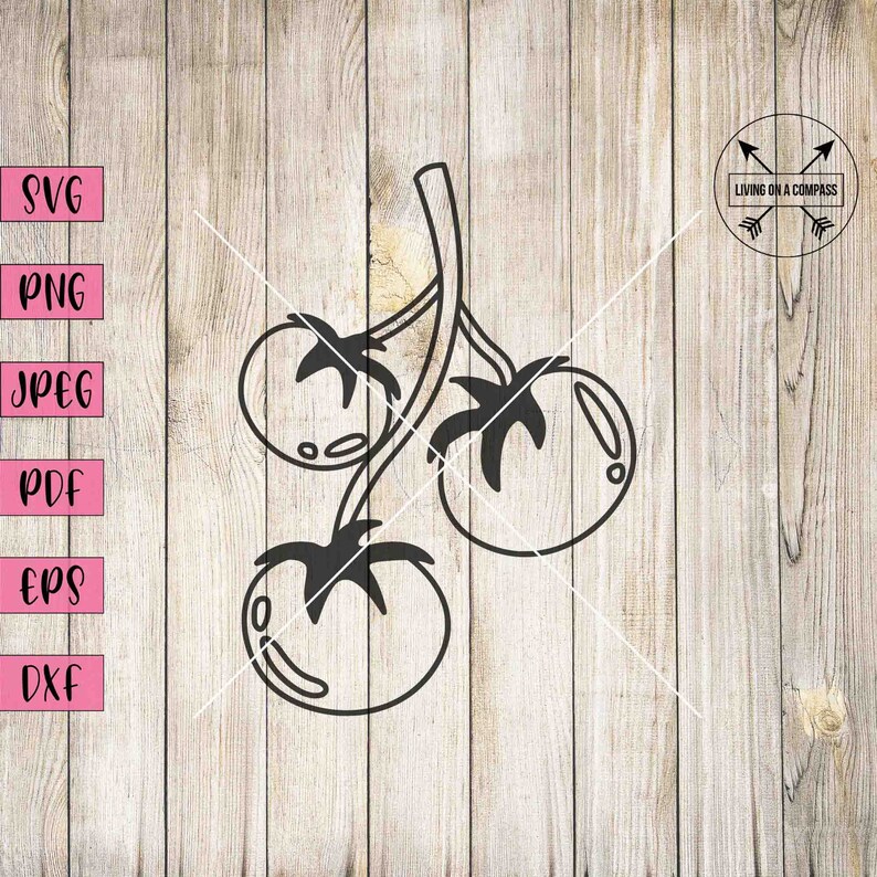 Tomatoes Svg, Tomato Clipart, Vegetable Svg, Vegetable Clipart, Garden ...