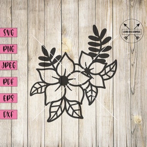 Flower Svg Flowers Svg Flower Png Floral Svg Floral - Etsy