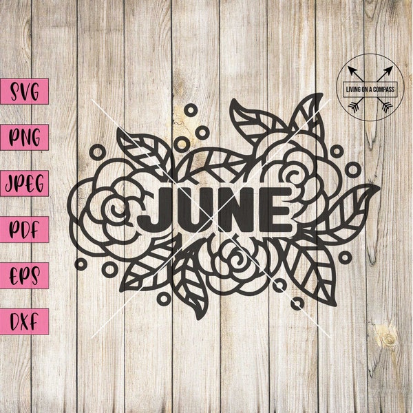 June Calendar Clipart - Etsy