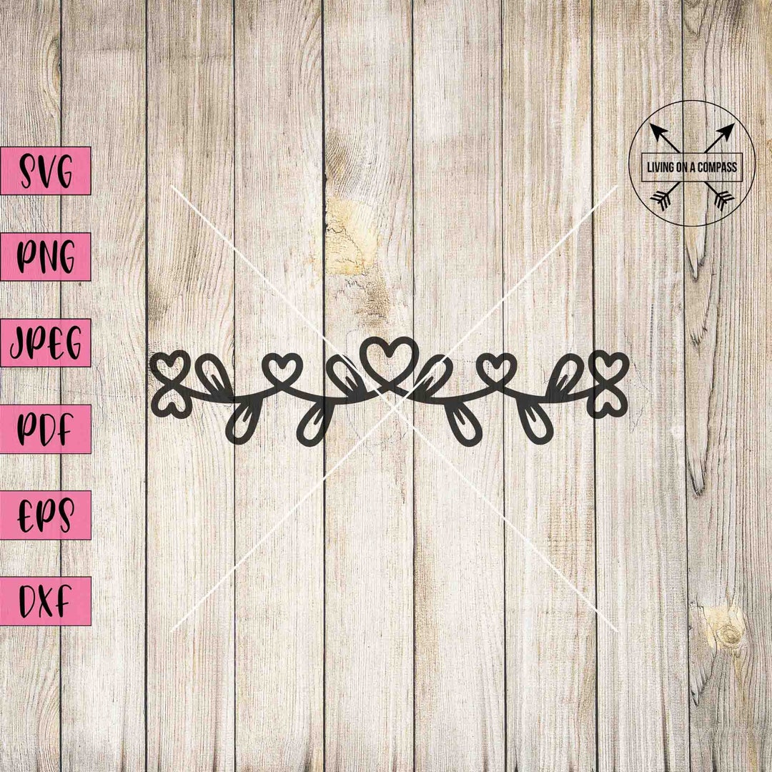 Heart Border Svg, Floral Border Clipart, Floral Heart Clipart, Floral ...