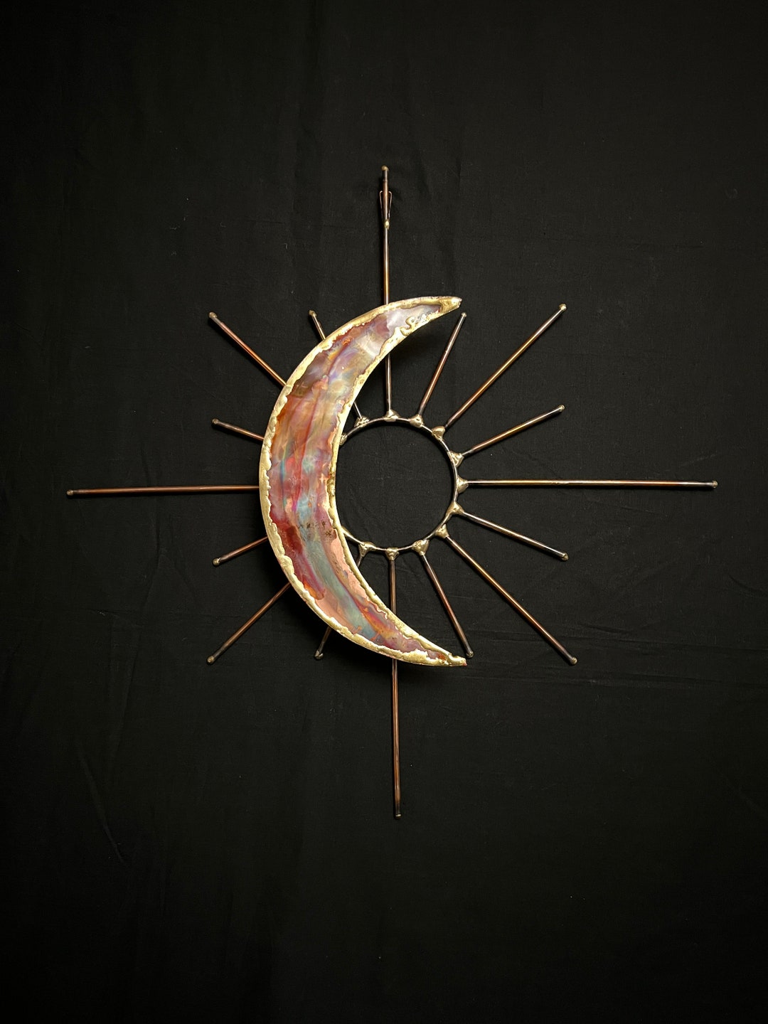 Copper Moon & Sun Wall Sculpture - Etsy