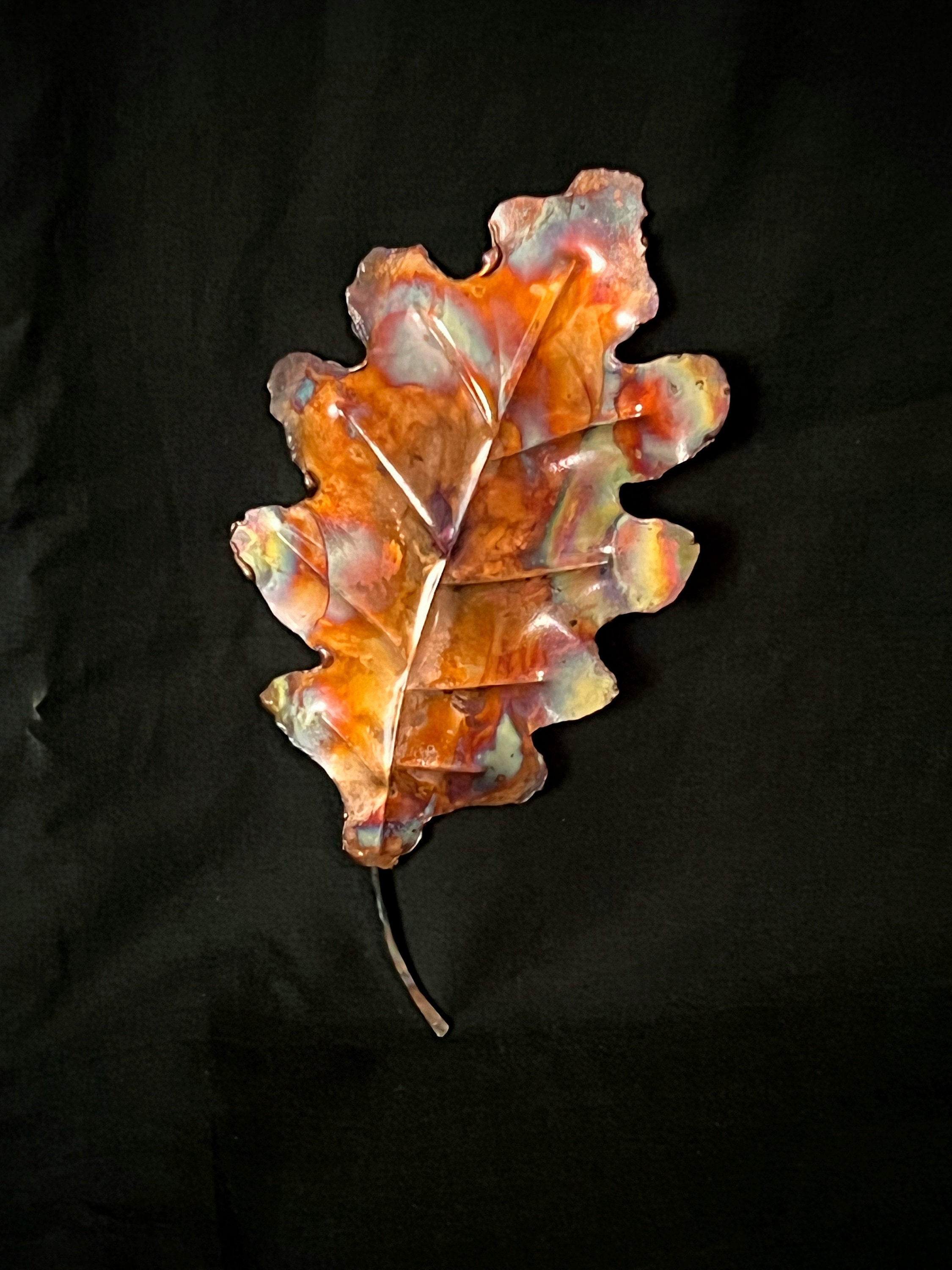 Copper Oak Leaf - Etsy