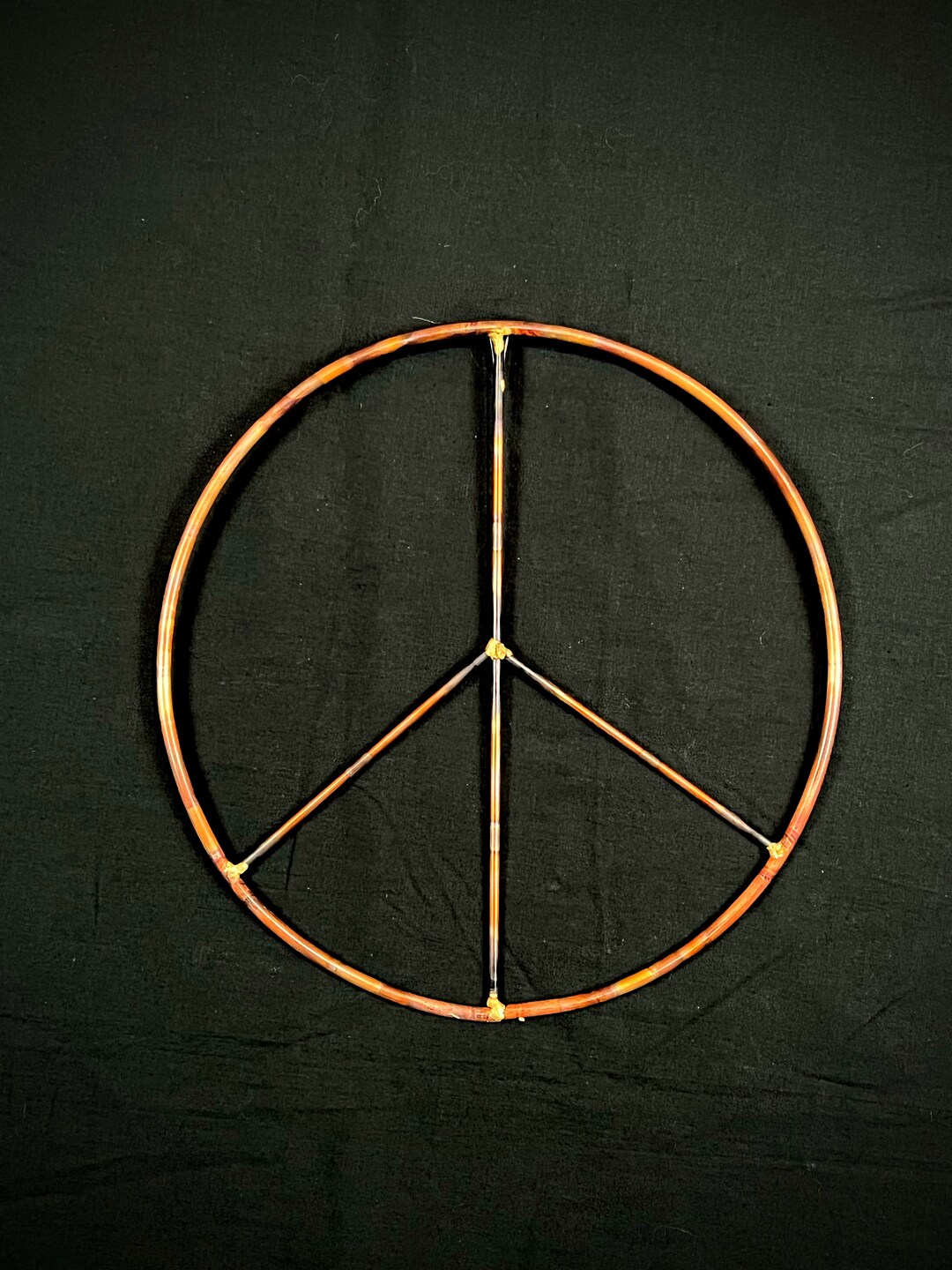 11” Copper Peace Sign Wall Art - Etsy