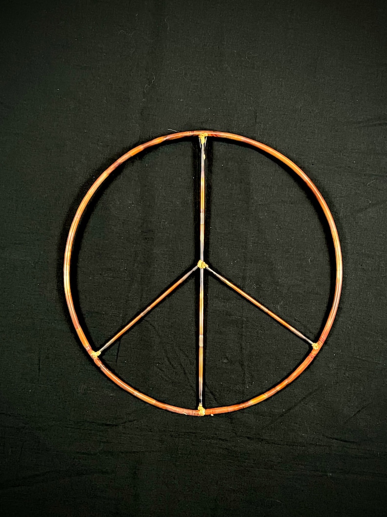 11 Copper Peace Sign Wall Art - Etsy