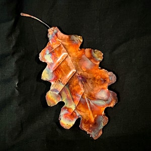 Copper Oak Leaf - Etsy