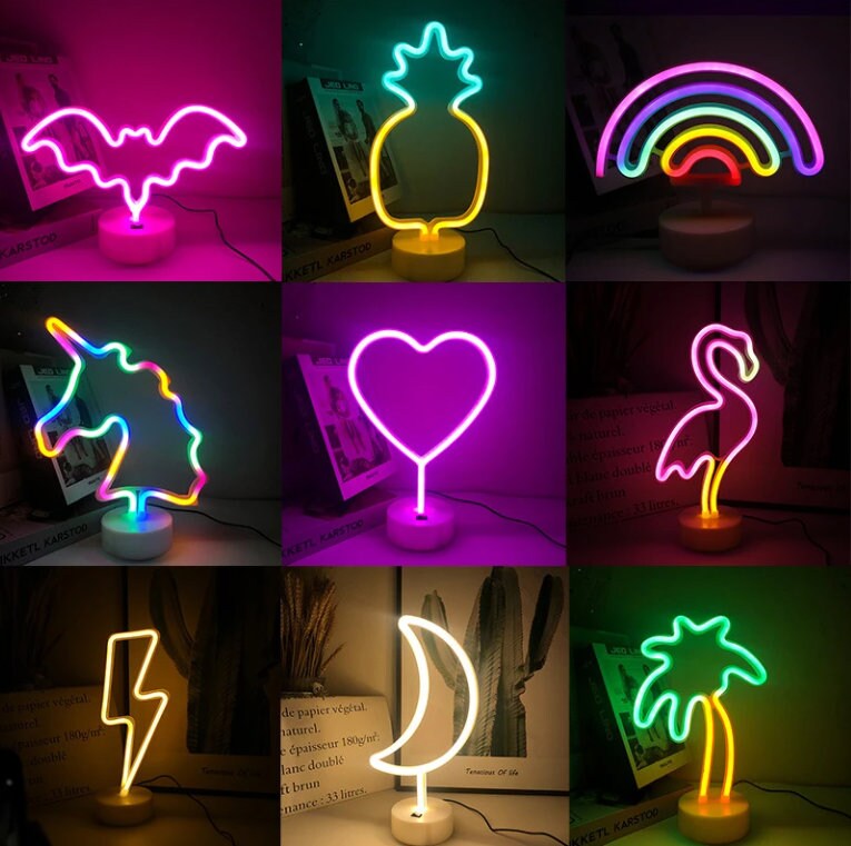 Custom 3D Printed Neon Signs Personalised LED Neon Signs Night - Etsy ...