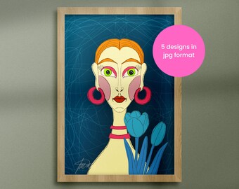 Women From Space, Digital Poster, Printable Wall Art, Download Print ...